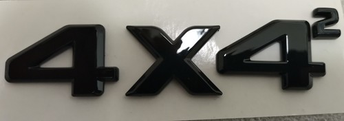 4x4 Squared Trunk Emblem Logo Black Tail Badge | eBay
