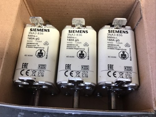 Siemens 3NA3 836 (Lot Of 3)Fuse Link 3NA3836 (LXE03i) | eBay