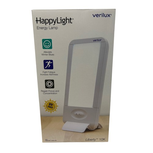 HappyLight Full-Size UV-Free Therapy Lamp White Mood Depression Sun ...