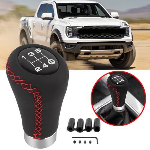 Car Shift Knob 5 Speed Manual Stick Handle Gear Shifter Leather For ...