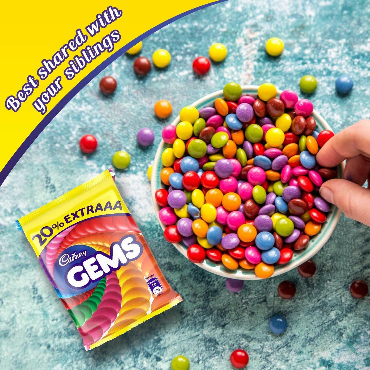 Cadbury Gems Background