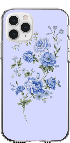 Purple Flower Cute Pretty Simple Floral Pastel Case Silicone Shockproof ...