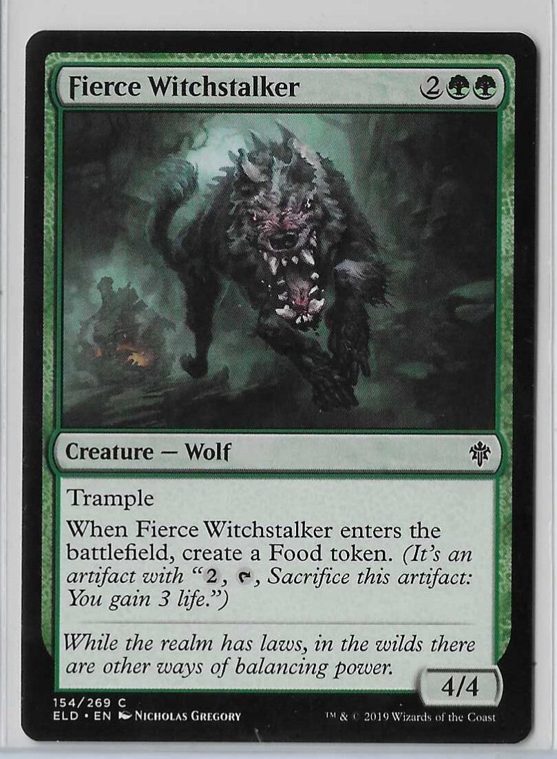 MTG Fierce Witchstalker Throne of Eldraine (ELD) Common Magic #154/269 ...