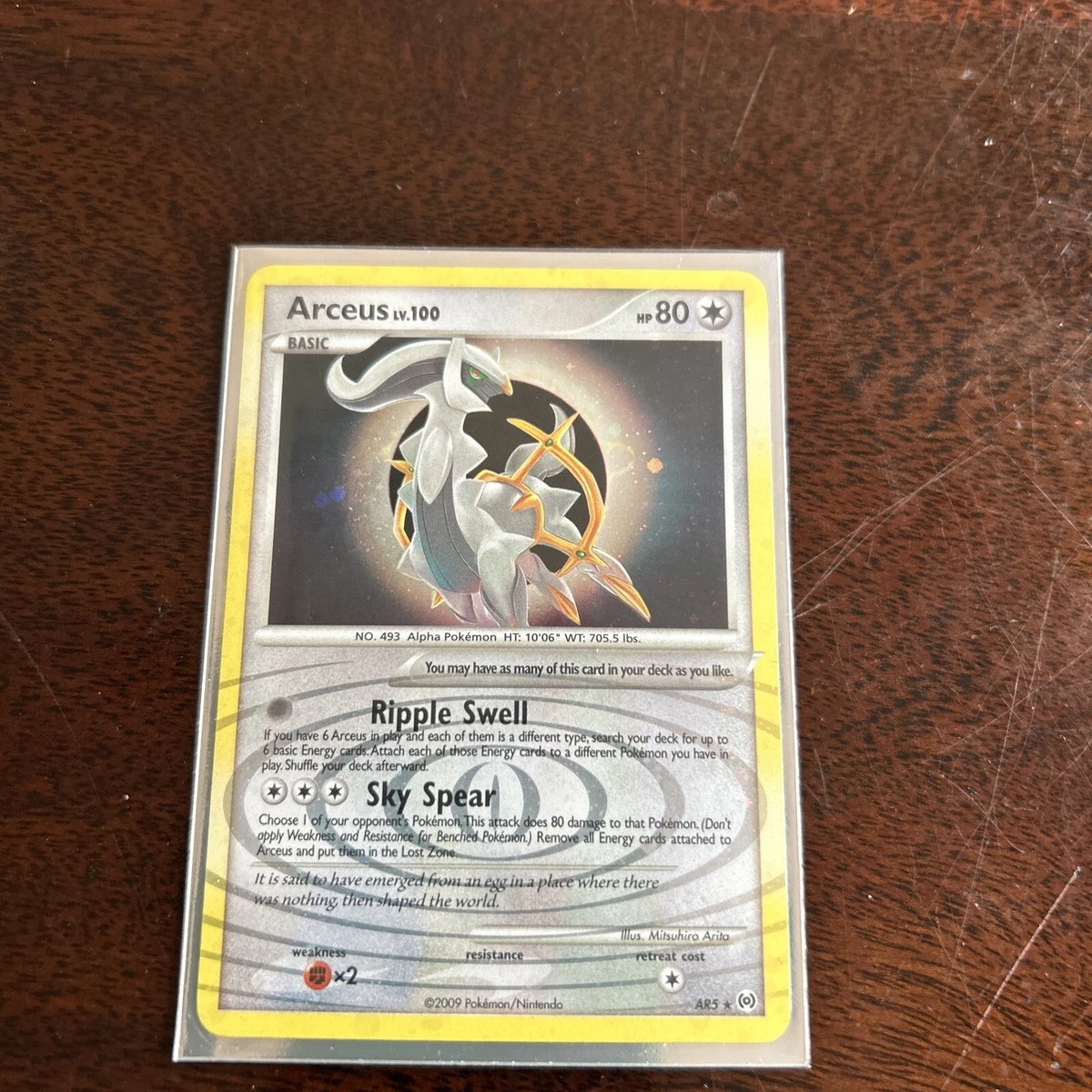 Pokemon Platinum Arceus Card