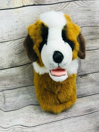 20" St. Bernard Adorable Stuffed Plush Vintage Hand Puppet dog | eBay