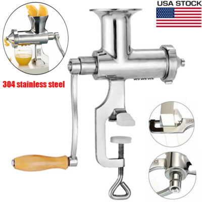 Stainless Steel Hand Juicer Wheat Grass Squeezer Fruit Vegetable Juice ...