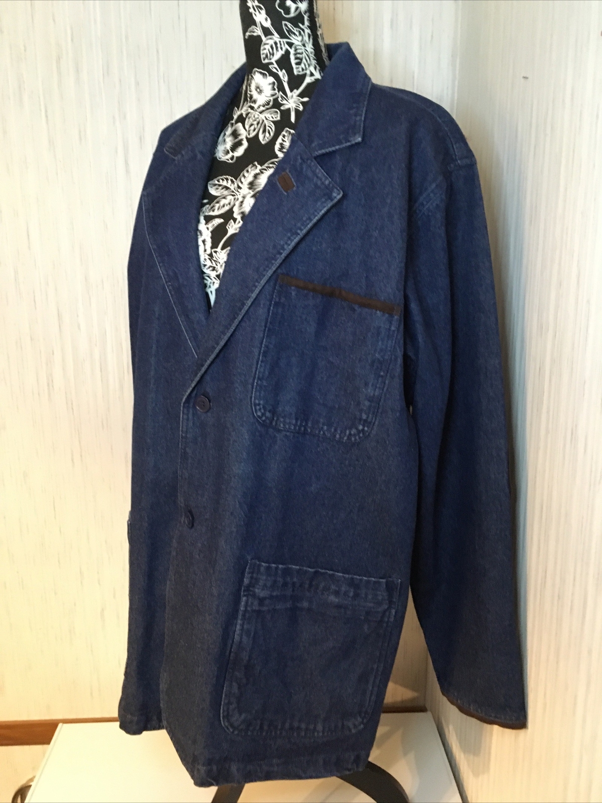 Scandia Woods Denim Men’s Jacket XLG, 4 Internal/3 External Pockets w ...