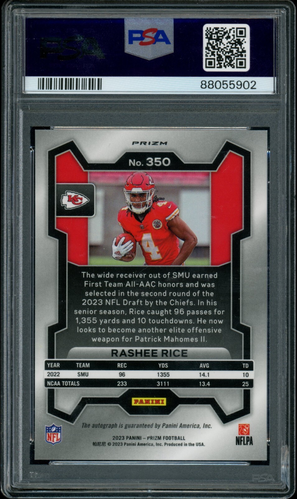 2023 Panini Prizm - Rookies Silver Prizm Autographs #350 Rashee Rice ...