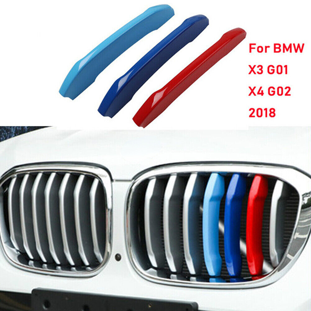 Car Front Bumper Grille Insert Trim for BMW X3 G01 X4 G02 Plastic Strip ...