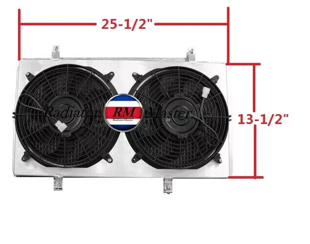 Aluminum Shroud For 1989-1994 NISSAN 240SX S14 &Fan 1990 1991 1992 93 ...