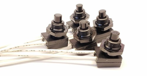 5 Pack Judco Push Button Switch SPST NO Momentary 3A 125VAC - 4A 4VDC J ...