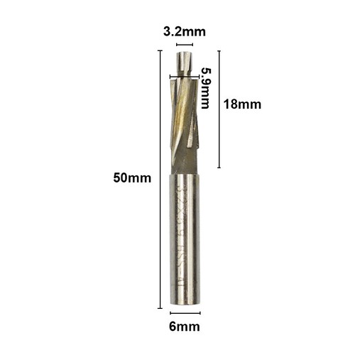 HSS Flachsenker mit Führungszapfen 4-Blatt M3-14 Zapfensenker ...