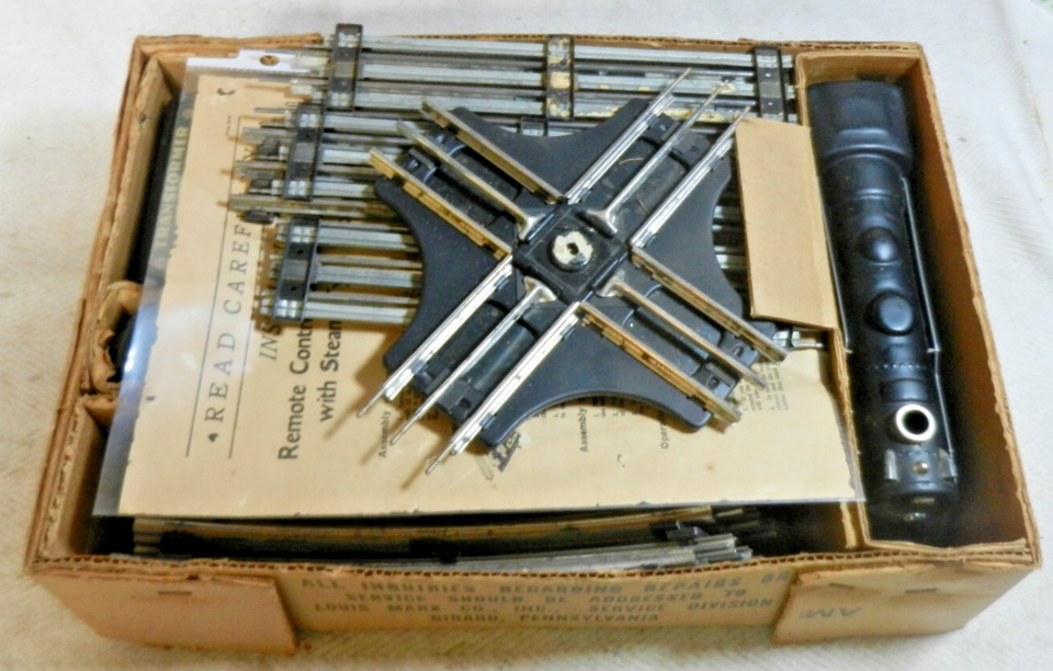 Marx Electric Train Set #8994 w 6 inch tin cars, 898 type engine, OB | eBay