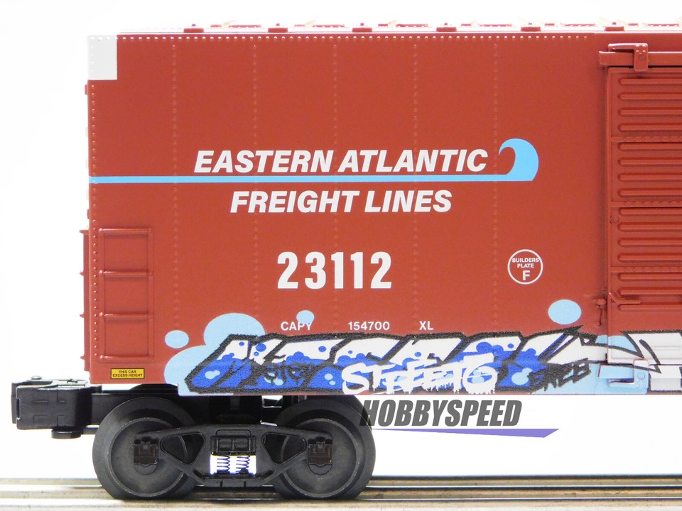 LIONEL GRAFFITI HI-CUBE BOXCAR EASTERN ATLANTIC FREIGHT LINES car ...