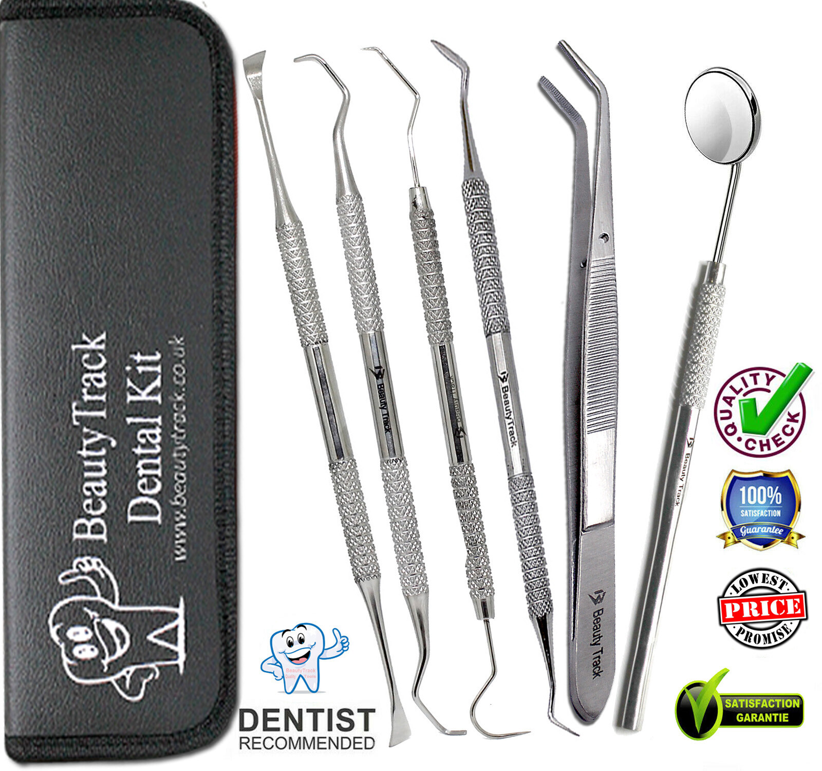 Pro DENTAL MOUTH INSPECTION MIRROR + Scalers Dentist Dentistry Tools ...