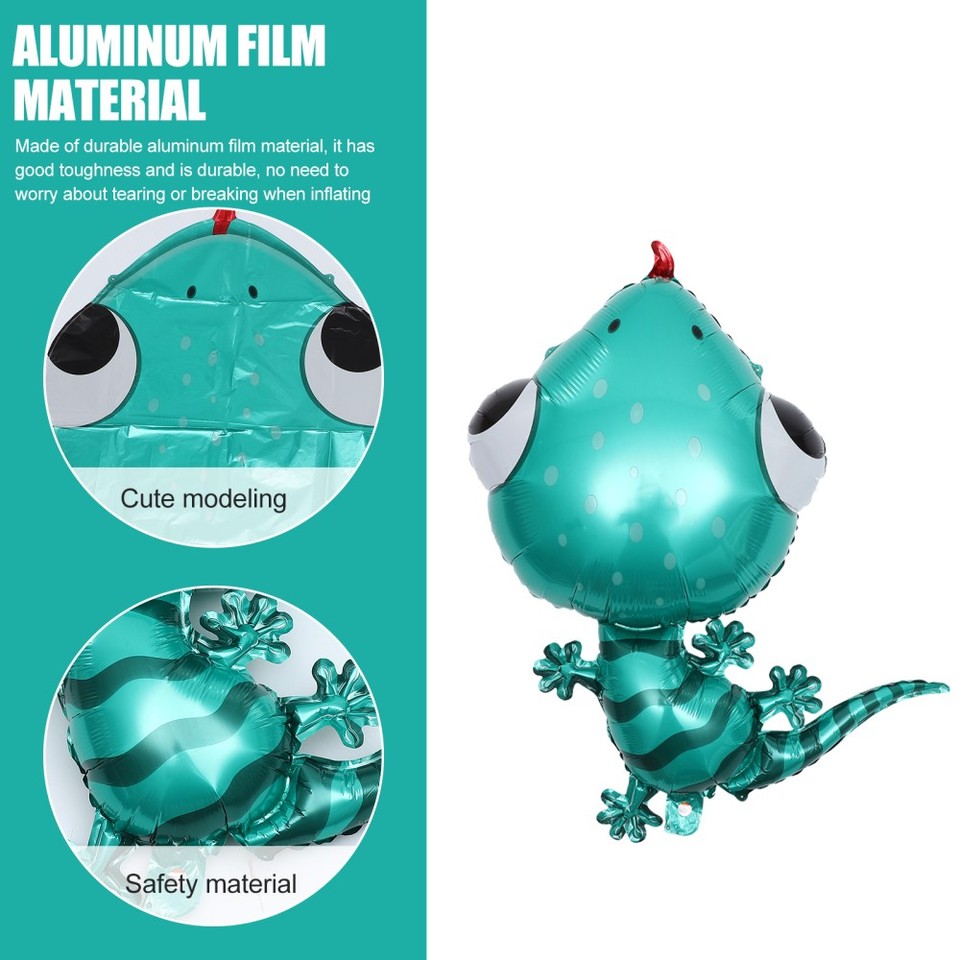 4 Pieces Gecko Balloon Animal Aluminum Film Baby Cute Balloons for ...