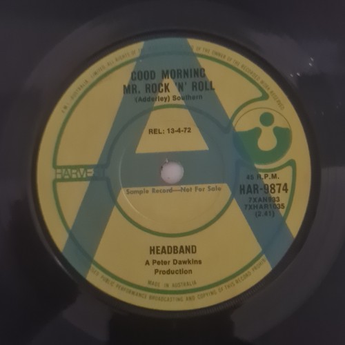 Headband. Good Morning Mr. Rock n Roll. A Label 7" from NZ band. | eBay ...