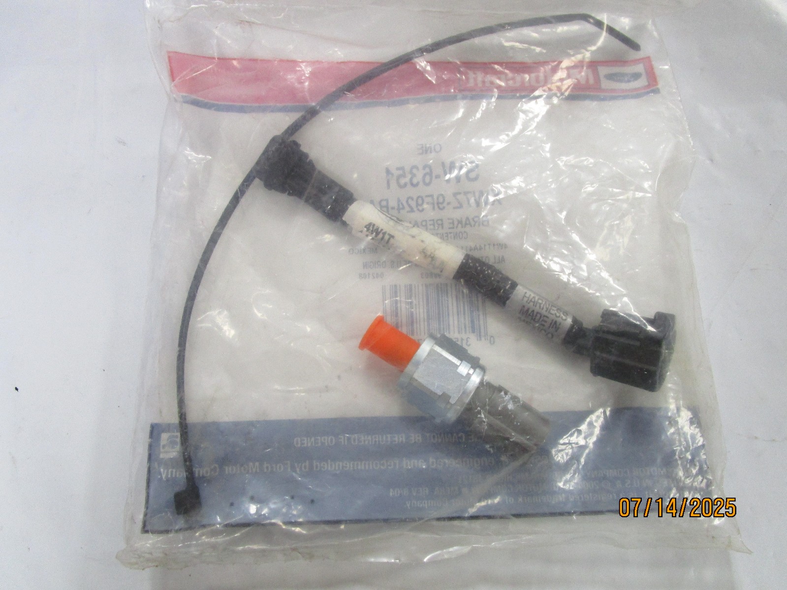 Cruise Control Cut-Out Switch-Cutout Switch Motorcraft SW-6351 for sale ...