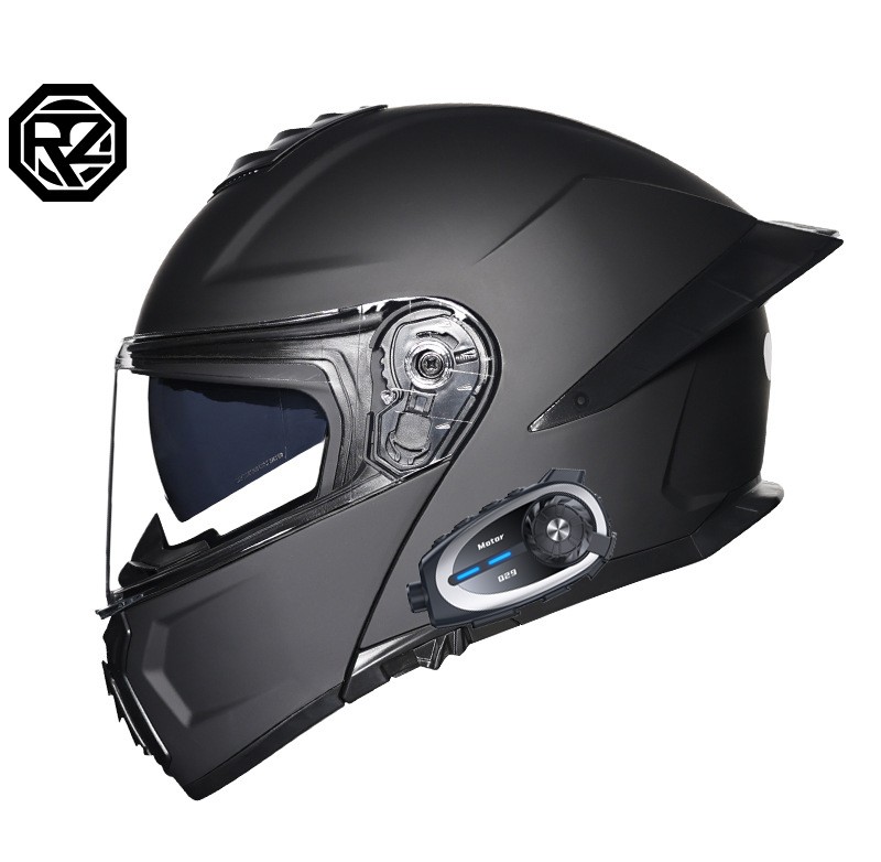 Bluetooth Motorcycle Dual Visors Modular Helmet Built-in Camera ...