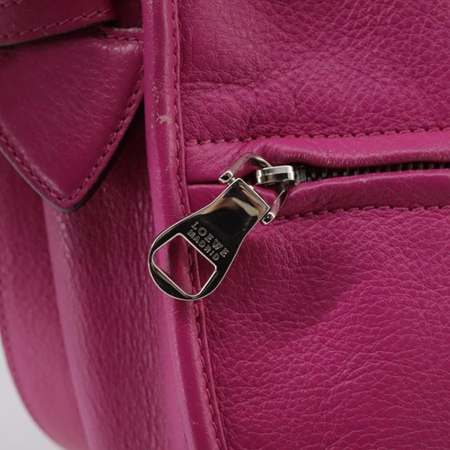 Loewe Heritage Messenger Leather Pink Leather Shoulder Bag Bag ...