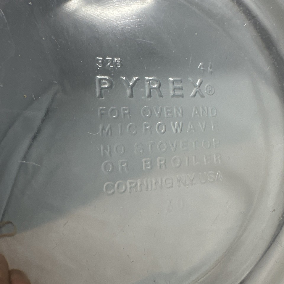 Vintage Pyrex Large Mixing Bowl # 326 Clear Glass 4 Qt 3.8 L | eBay