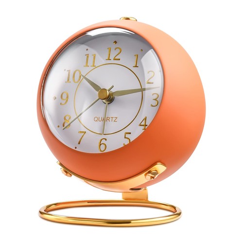 Analog Alarm Clocks,Retro Backlight Cute Simple Design Small Desk Clock ...