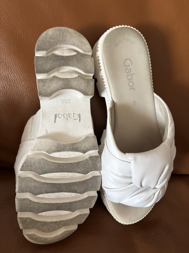 Pantolette GABOR Gr. 38 weiß | eBay.de