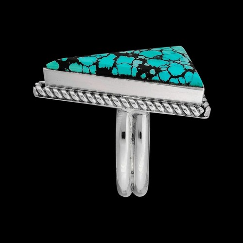 Navajo Turquoise Ring • 925 Sterling Silver • Handmade by Wilbert Gray ...