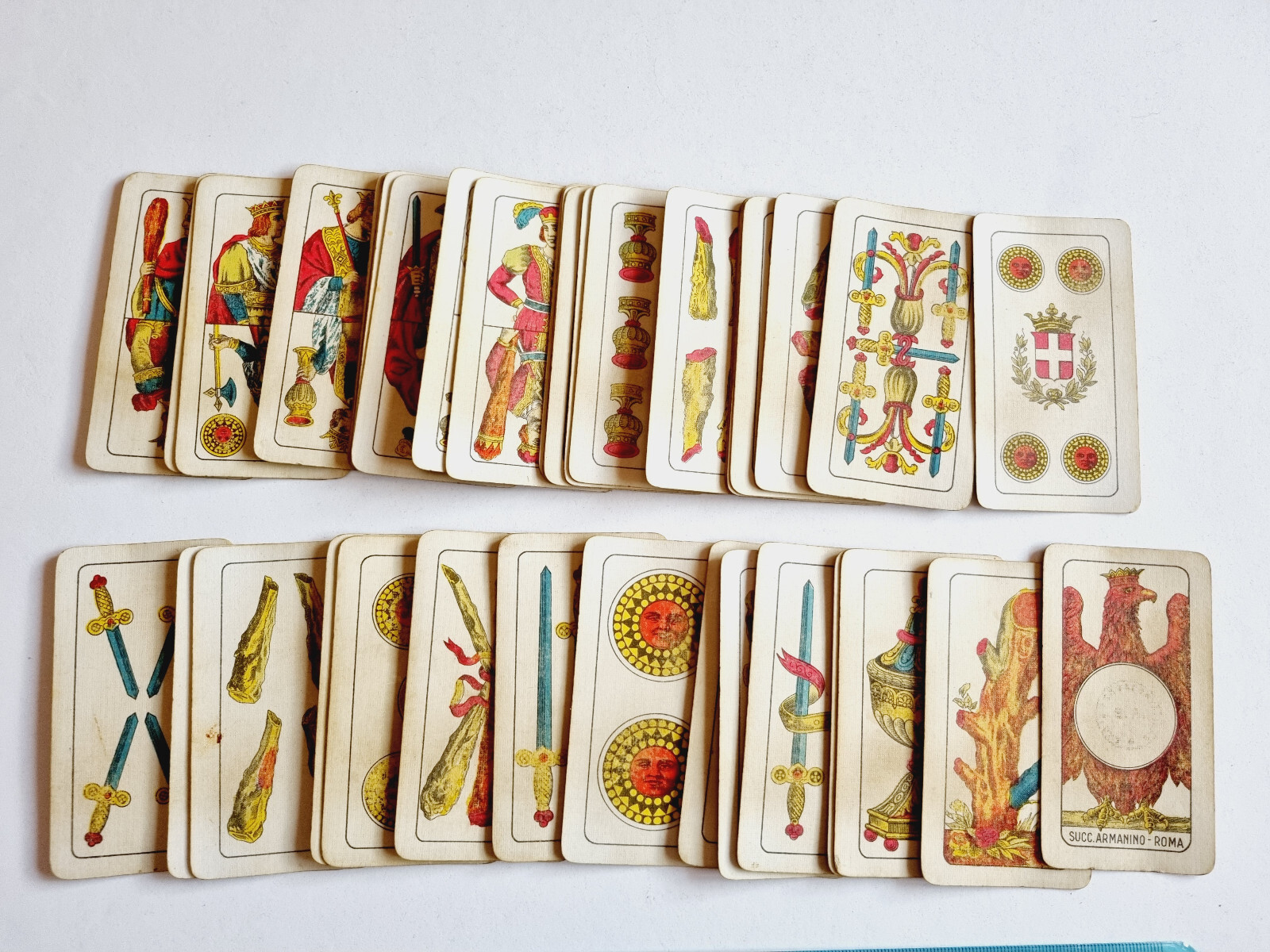 CARTE DA GIOCO ARMANINO PIACENTINE PLASTIFICATE VINCO ORIGINAL PLAYING ...