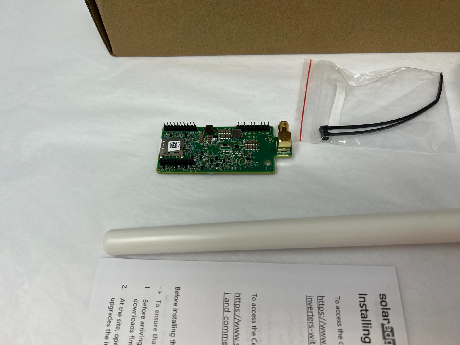 NEW SolarEdge Cell-B-R05-US-S-S2 Cellular GSM Plug-In Kit with Antenna ...