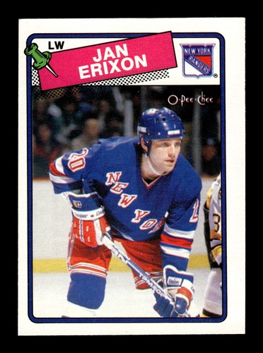 Jan Erixon 1988-89 O-Pee-Chee #212 New York Rangers | eBay