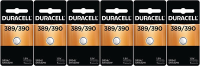 Duracell 390 Silver Oxide Batteries 6 Pcs | eBay