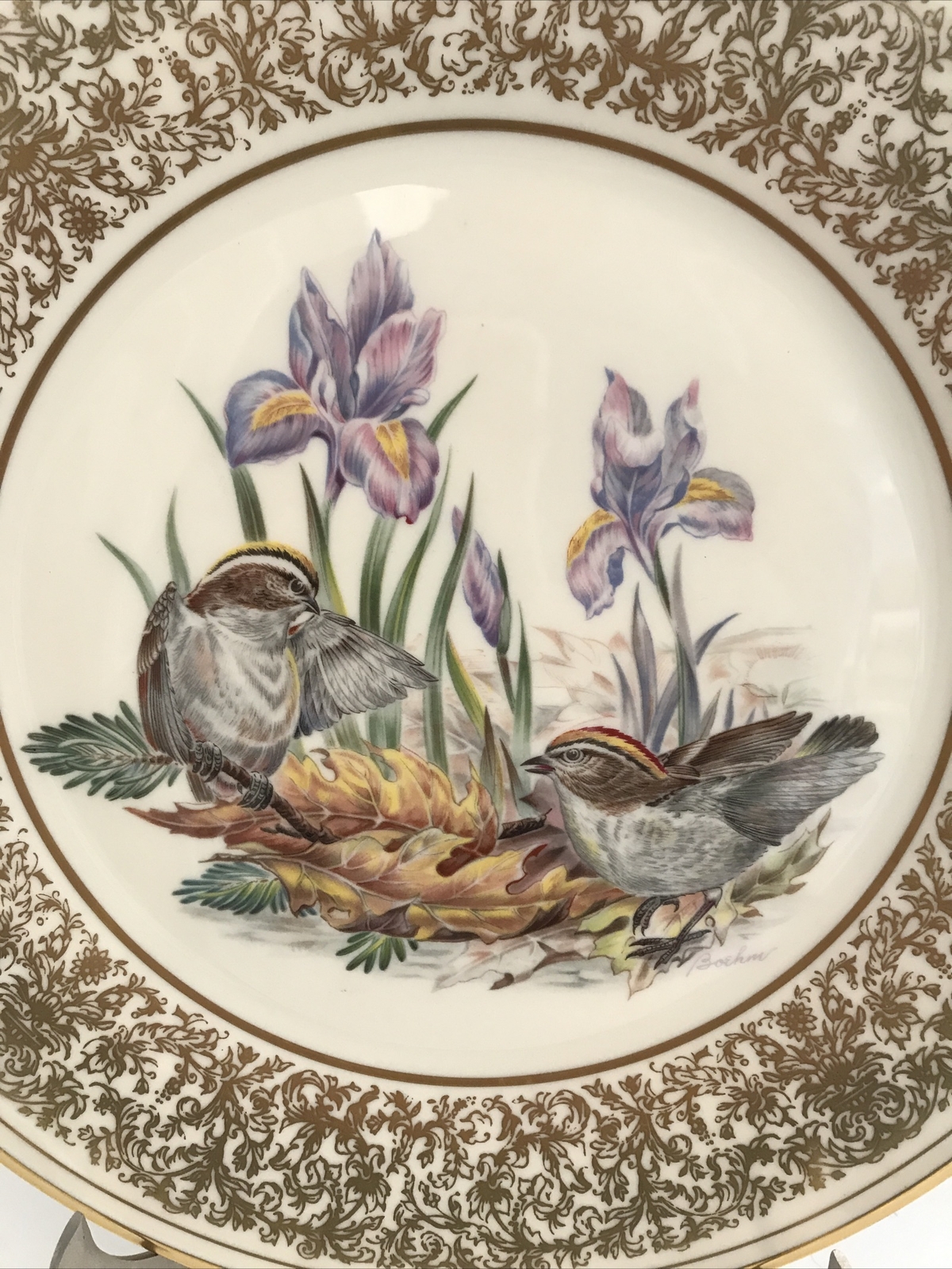Lenox Boehm Bird Plate Series 1979 Golden Crowned Kinglets Plate-E.M ...