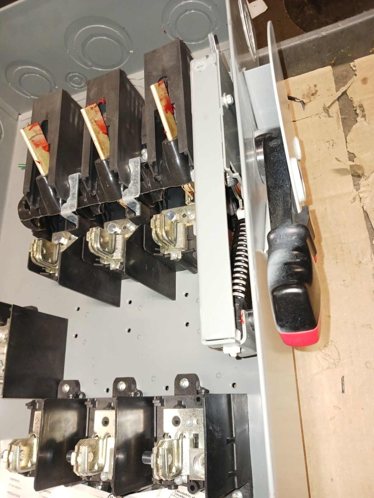 NEW SQUARE D H364N 200 AMP FUSIBLE SAFETY SWITCH 600 VAC 3P 4W NEMA 1 ...