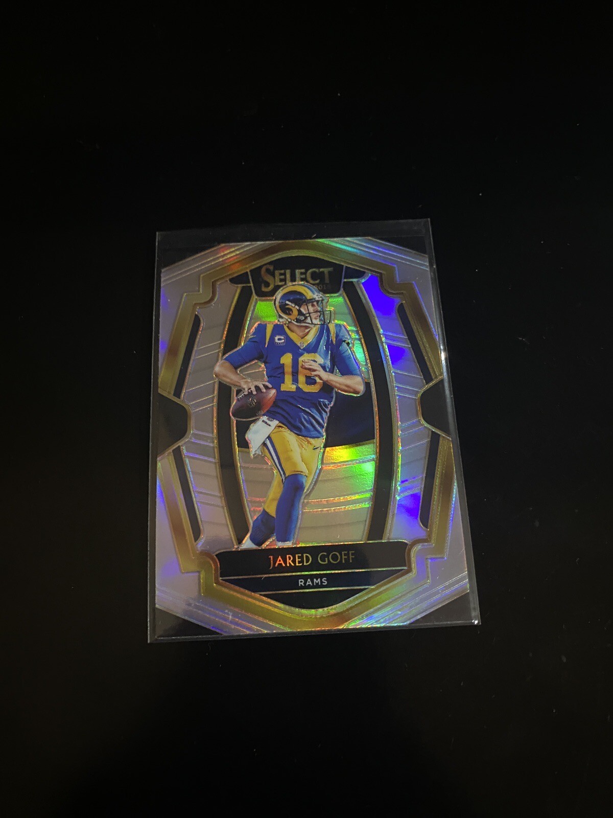 Jared Goff 2018 Select Premier Level Silver Prizm football card Rams ...