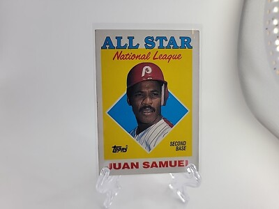 1988 Topps - All Star #398 Juan Samuel Philadelphia Phillies | eBay