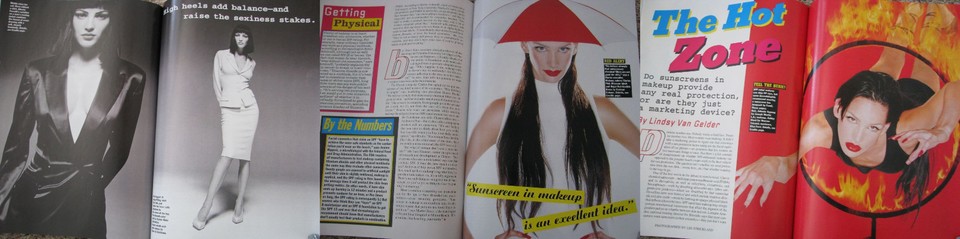 ALLURE 1995 LINDA Evangelista FAYE Dunaway AMBER Valletta Stevie NICKS ...