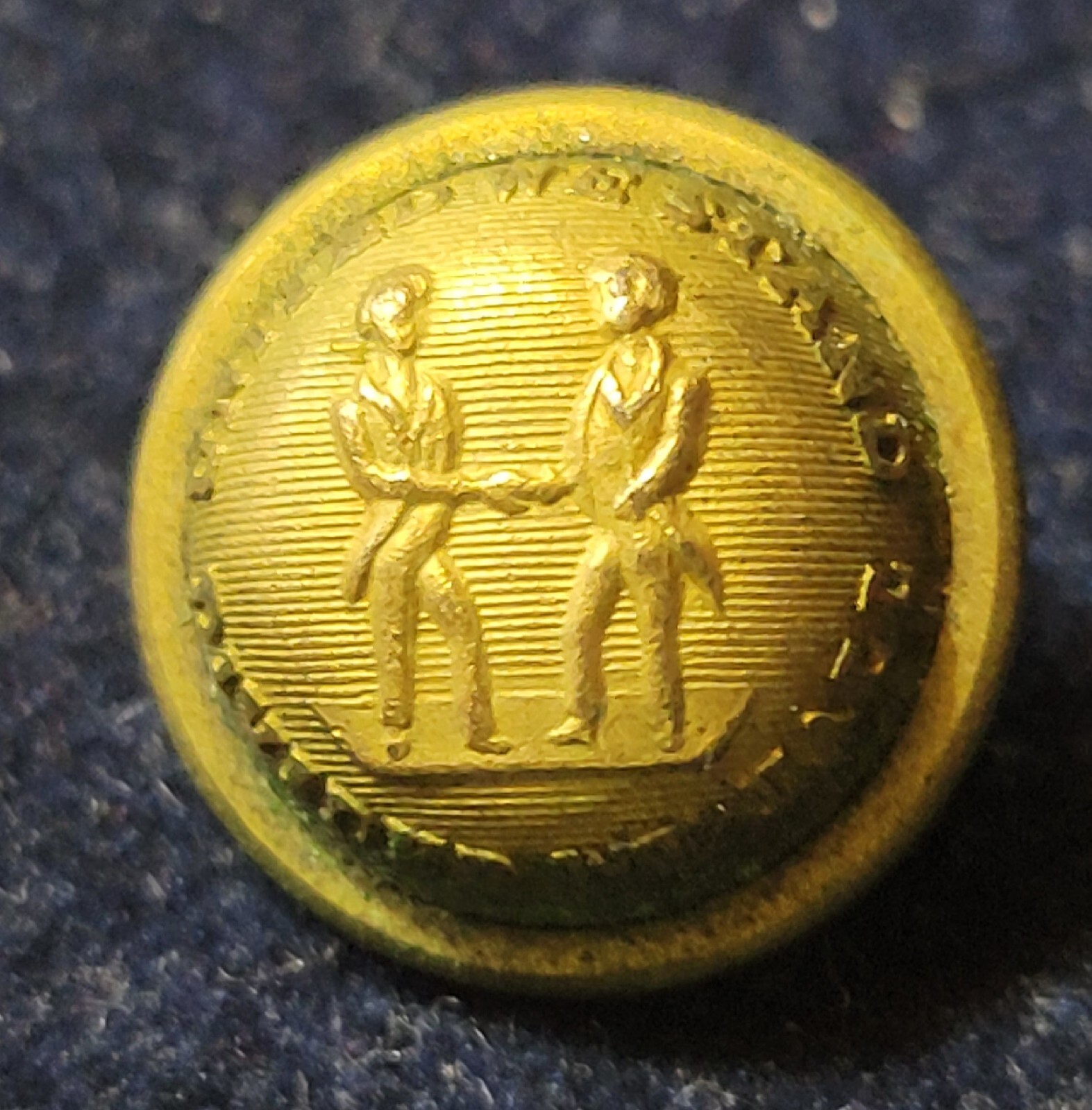 CIVIL WAR STAFF TYPE STATE OF KENTUCKY SEAL CONFEDERATE BUTTON ALBERT ...