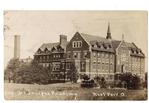 1908 Leiter #549 RPPC All-Female Catholic Saint Joseph Academy WEST ...
