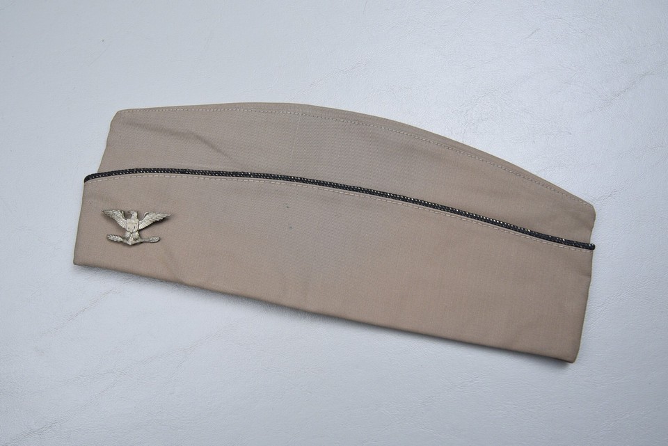 WWII U.S. PARACHUTE INFANTRY REGIMENT COLONEL’S KHAKI OVERSEAS CAP ...