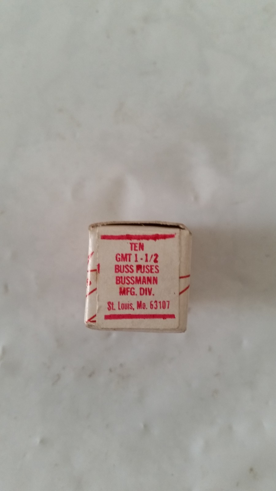 BUSSMANN GMT 1-1/2A FAST ACTING INDUCATING TELECOM FUSE 60Vdc/125Vac ...