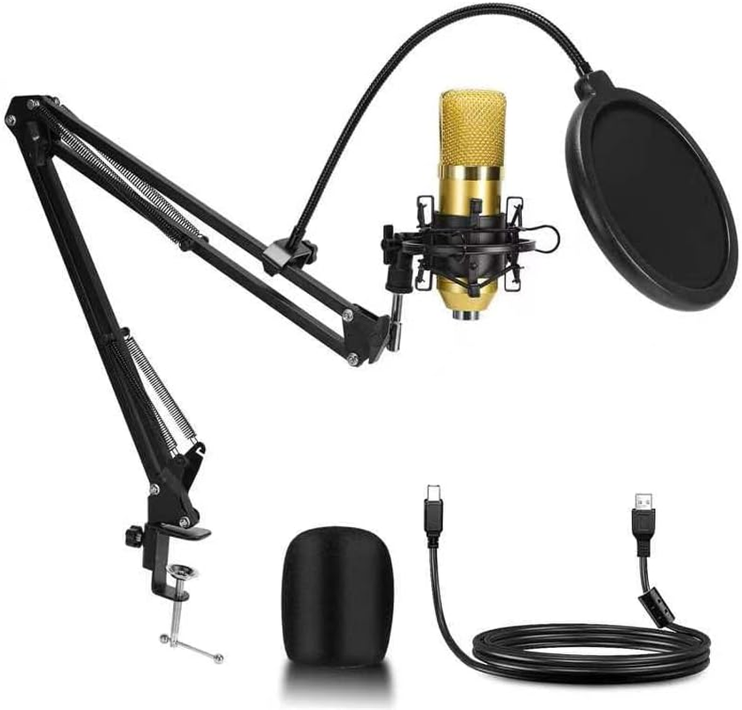 USB Microphone,Streaming Podcast PC Condenser Microphone Computer Mic ...