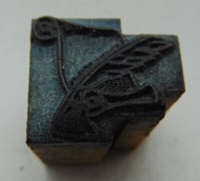 Printing Letterpress Printers Block Paper Feather Ink Jar | eBay