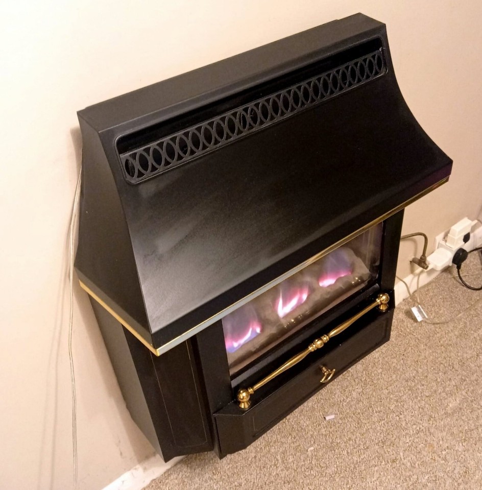 💙 Valor® Black Beauty Slimline Natural Gas Fire Model 341 Black RRP £ ...