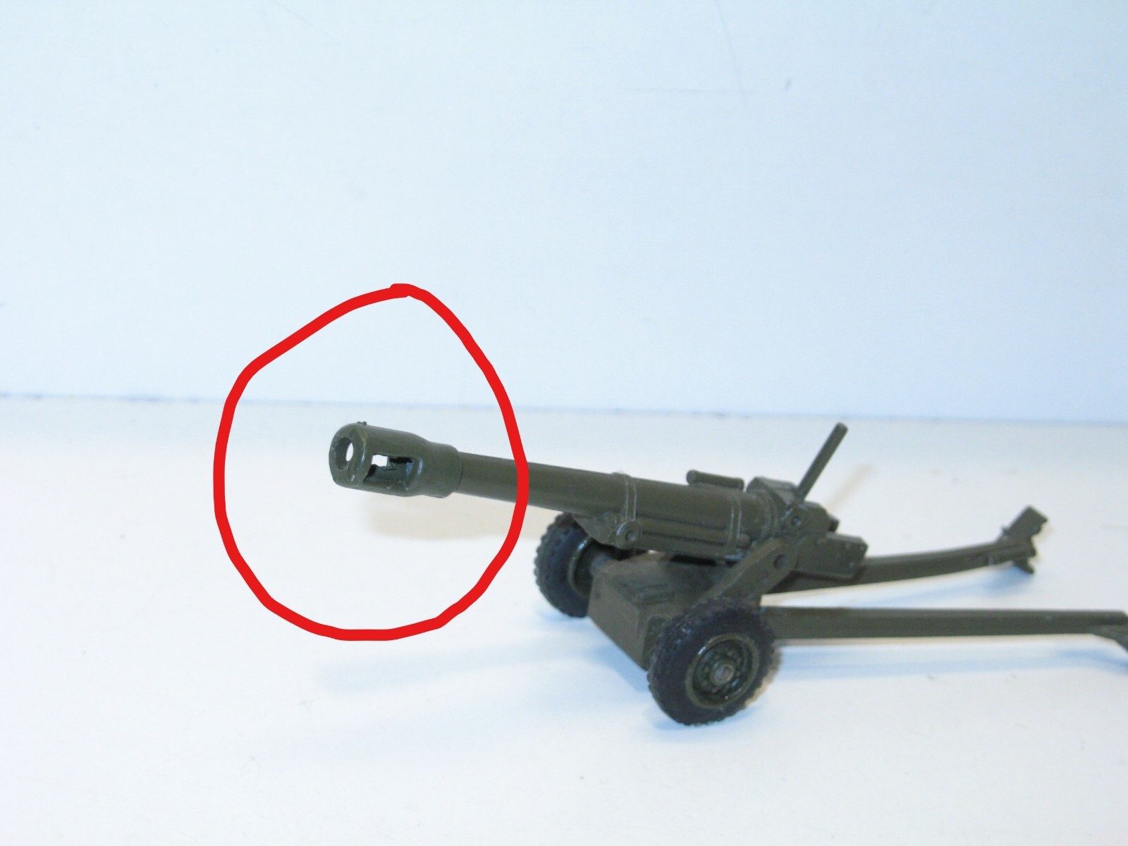 SOLIDO 1 Fire Mouth KHAKI METAL Cannon Tip 90m Towed Military Marmon ...