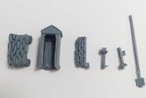 1/72 Resin model WWII German Road Block set 3D printed scene kit G26 | eBay