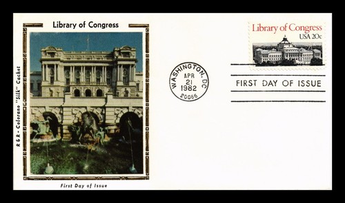 DR JIM STAMPS US COVER LIBRARY OF CONGRESS FDC SCOTT 2004 COLORANO SILK ...