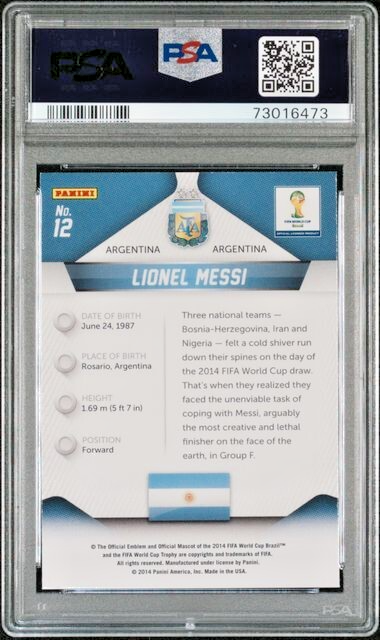 Lionel Messi 2014 Panini Prizm World Cup #12 PSA 10 | eBay