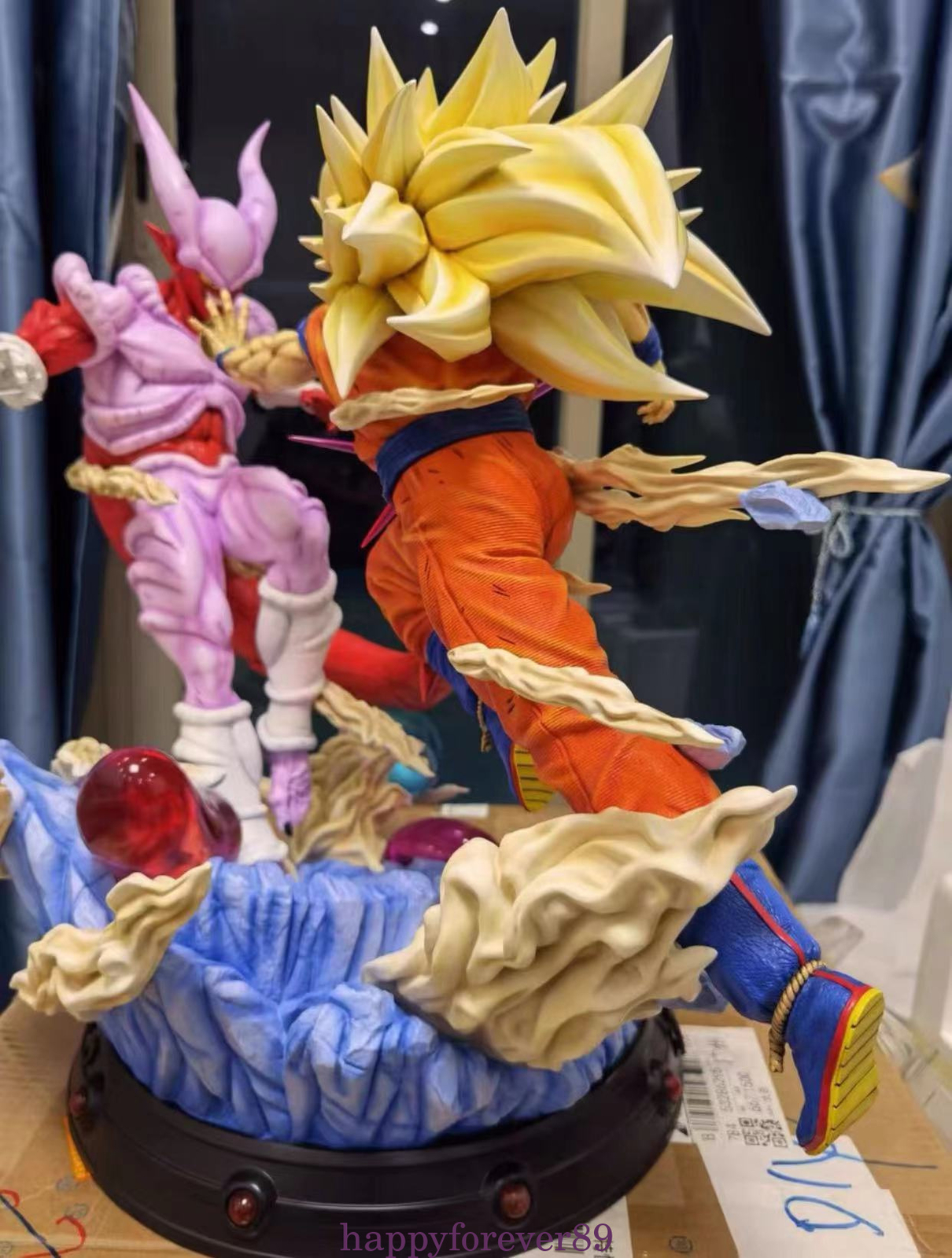 KD studio Dragon Ball Super Saiyan 3 Goku VS Janemba Resin Statue In ...