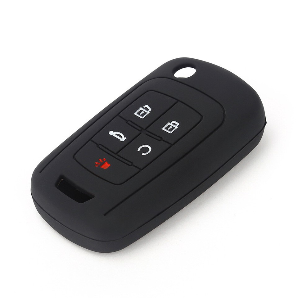 Silicone Flip Key Cover Case Remote Fob 5 Buttons For Chevrolet Cruze ...
